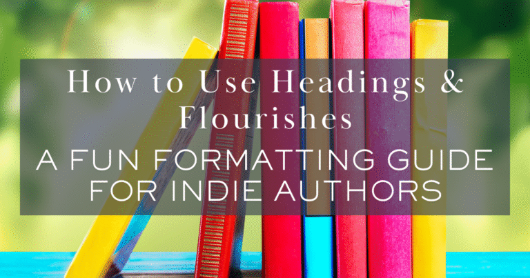 How to use headings and flourishes in book formatting